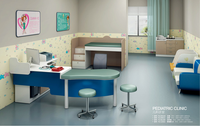 Hospital Wooden Pediatric Examination Tables with Steps for Sale