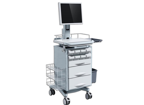 Rolling Medical Supply Computer Carts with Drawers on Wheels
