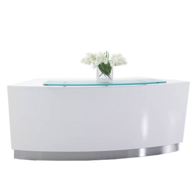 Sleek Modern Curved Reception Desks