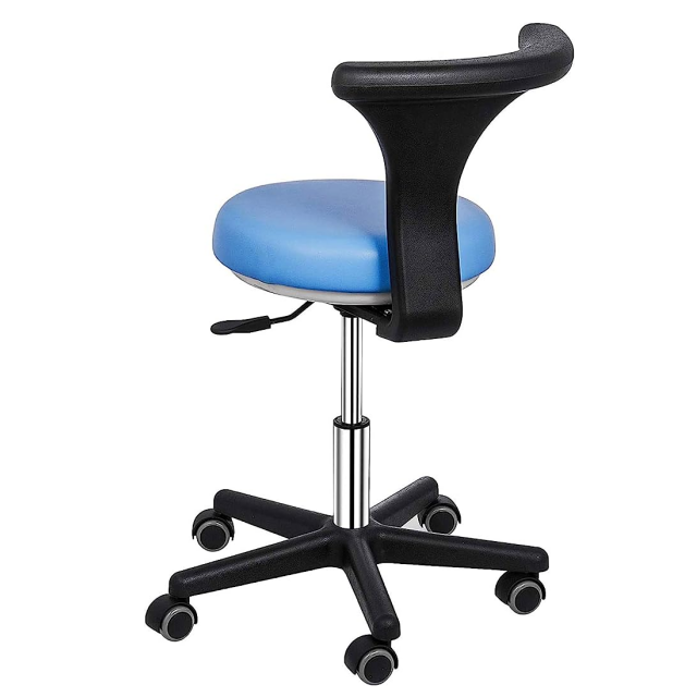 Adjustable Ergonomic Tall Lab Stool WithBackrest