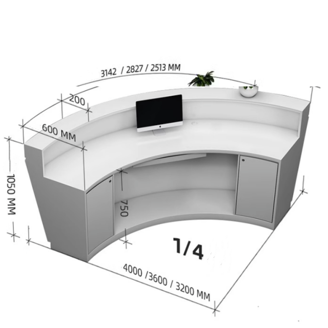 Modular Round Reception Desks